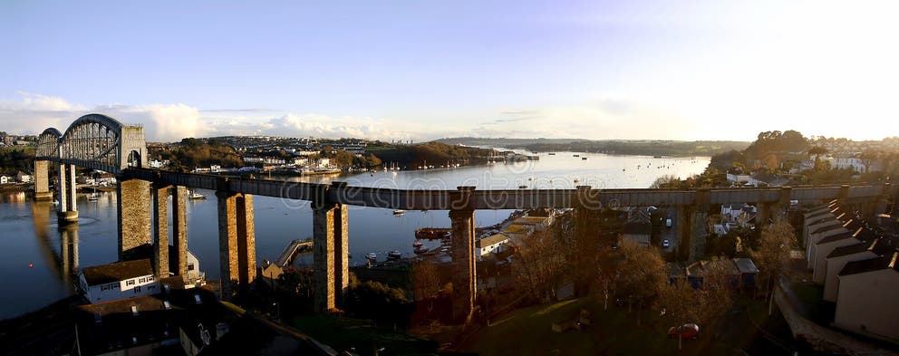 Railway Bridge, Plymouth,Devon, UK Stock Photo - Image of bridge ...
