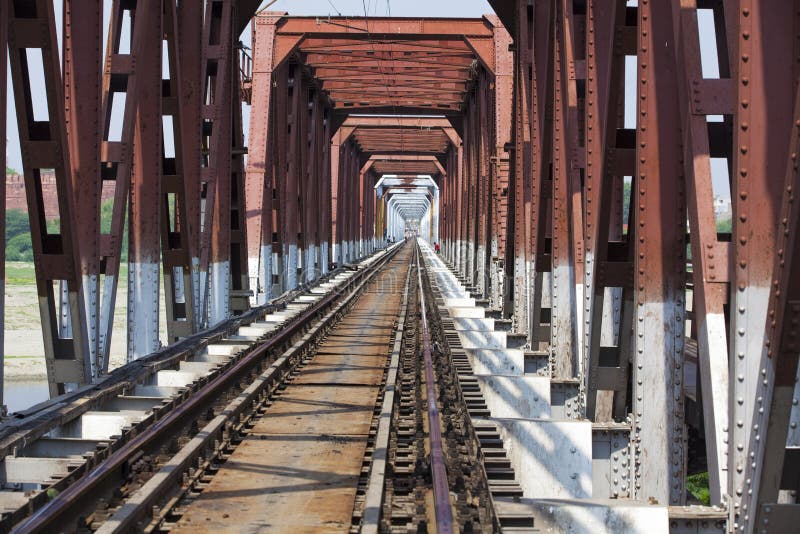 Railway bridge stock image. Image of iron, rail, railway - 57519627