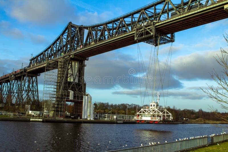Rendsburg stock image. Image of night, high, landmark - 30082503