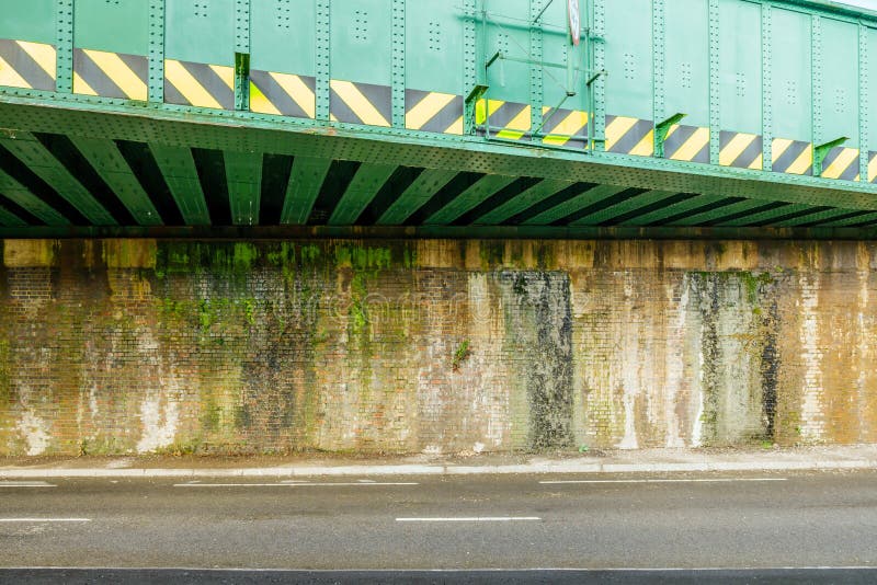 Railway Bridge with Road Underneath in England Uk Stock Photo - Image ...