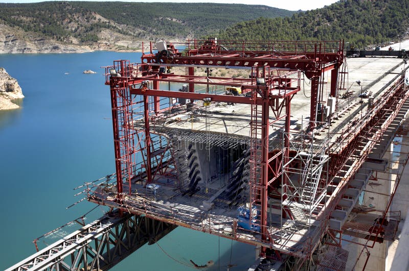 Railway Bridge Under Construction Stock Photo - Image of endline ...