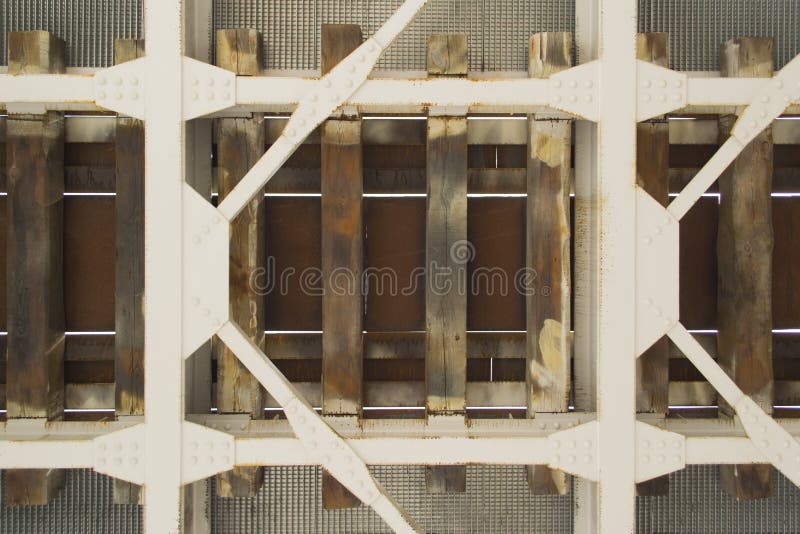 Railway Bridge from Underneath Stock Image - Image of load, firm: 53479535