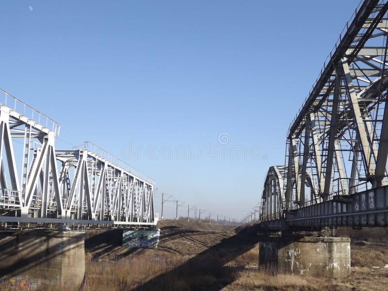 Railway bridges stock photo. Image of march, power, rails - 67485896