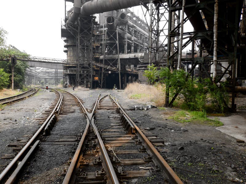 Abandoned steel works stock photo. Image of industry - 35136844