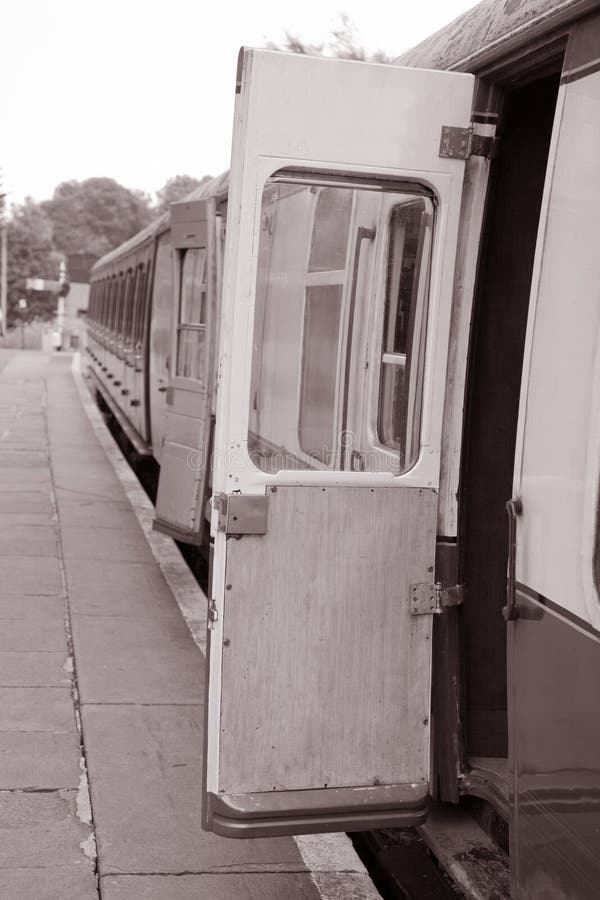 Railway Carriage Door stock photo. Image of open, railroad - 29529198