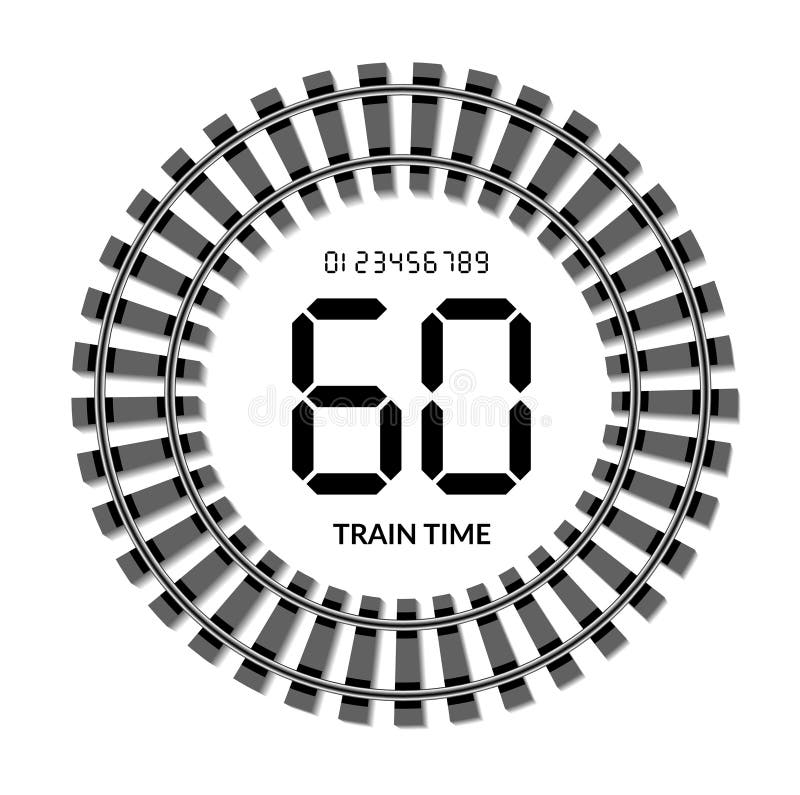 Railway Clocks Vector Illustration Stock Vector - Illustration of clock ...