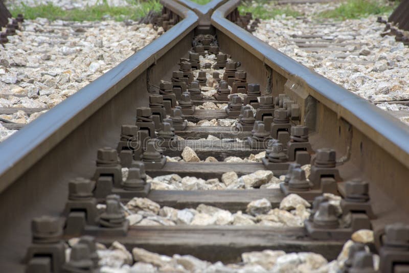 Railway Close Up - Train Transportation Stock Image - Image of logistic ...