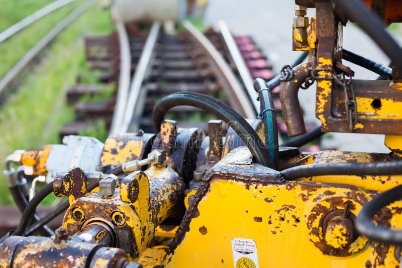Railway Construction Equipment Stock Image - Image of earth, large ...