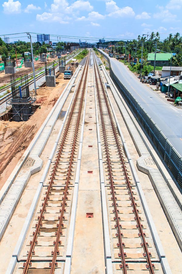 Railway construction stock image. Image of light, asian - 57949043