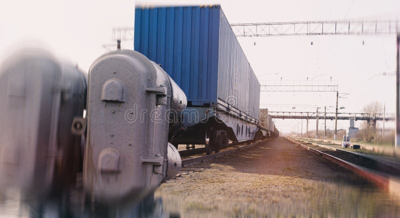 Railway container stock image. Image of station, container - 91701523