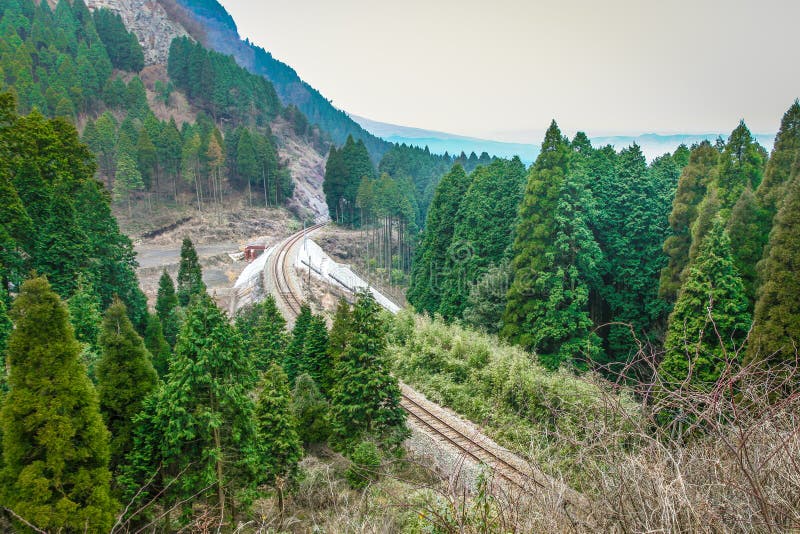 Japan Railway In Countryside Stock Photo - Image of commute, economical ...