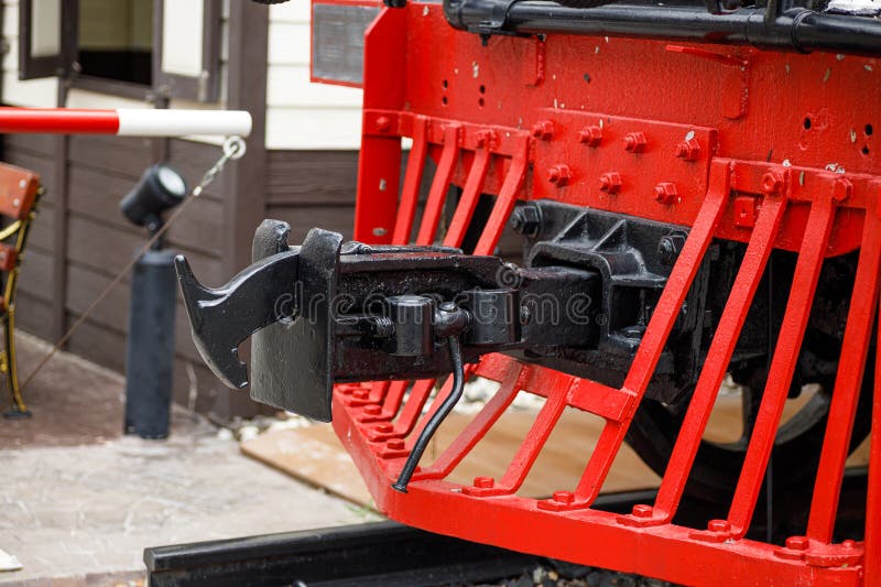 Railway Coupling, Train Connector Front Hooks Coupler is a Mechanism ...