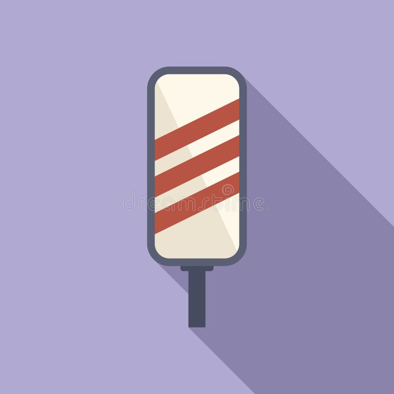 Railway Crossing Sign Distance Icon Flat Vector. Direction Control ...