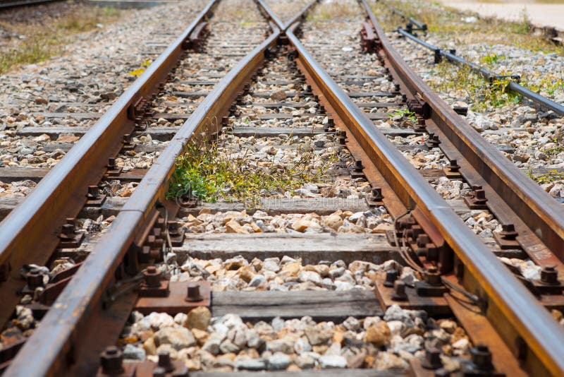 Railway crossway stock photo. Image of journey, industrial - 80852584
