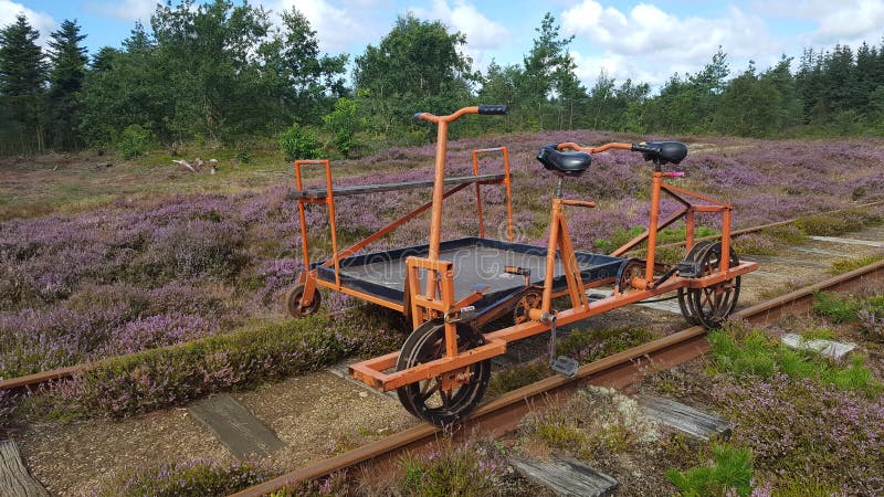 Railway cycle track stock image. Image of track, nature - 170647599