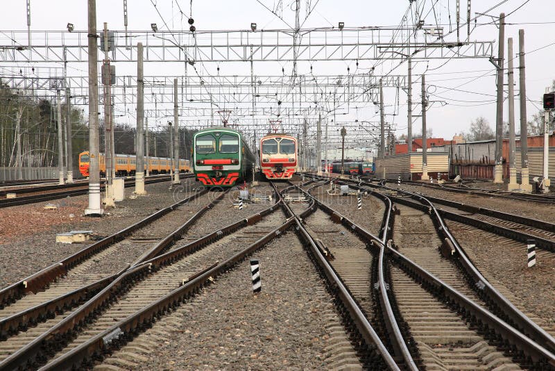 Railway depot stock image. Image of transport, platform - 19613315