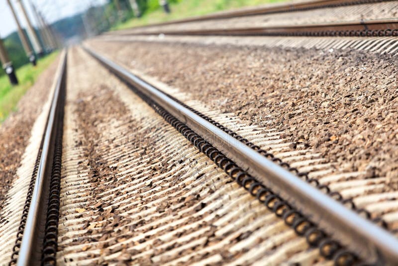 Railroad track I stock image. Image of exploration, curve - 3454085