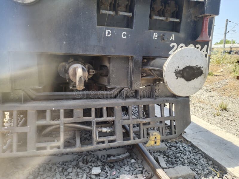 Railway engine india stock image. Image of indian, iron - 218806363