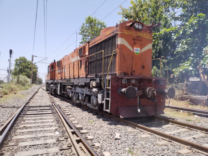 Railway engine india stock image. Image of track, vehicle - 218815969