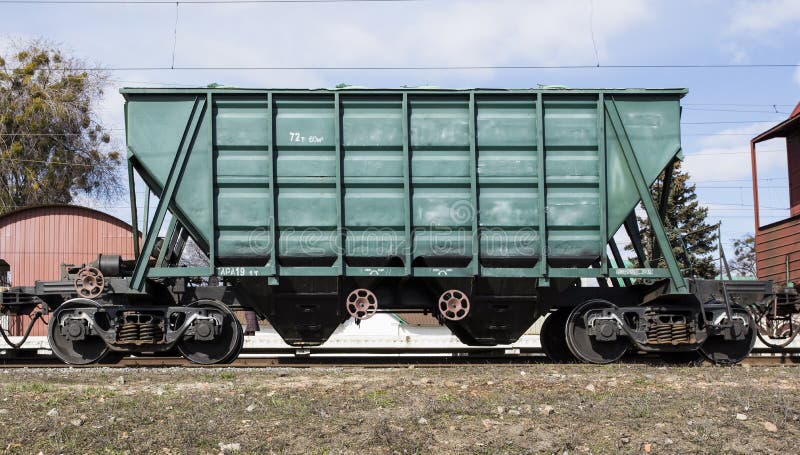 Railway Freight Wagon, Old Cargo Wagon Stock Photo - Image of holocaust ...