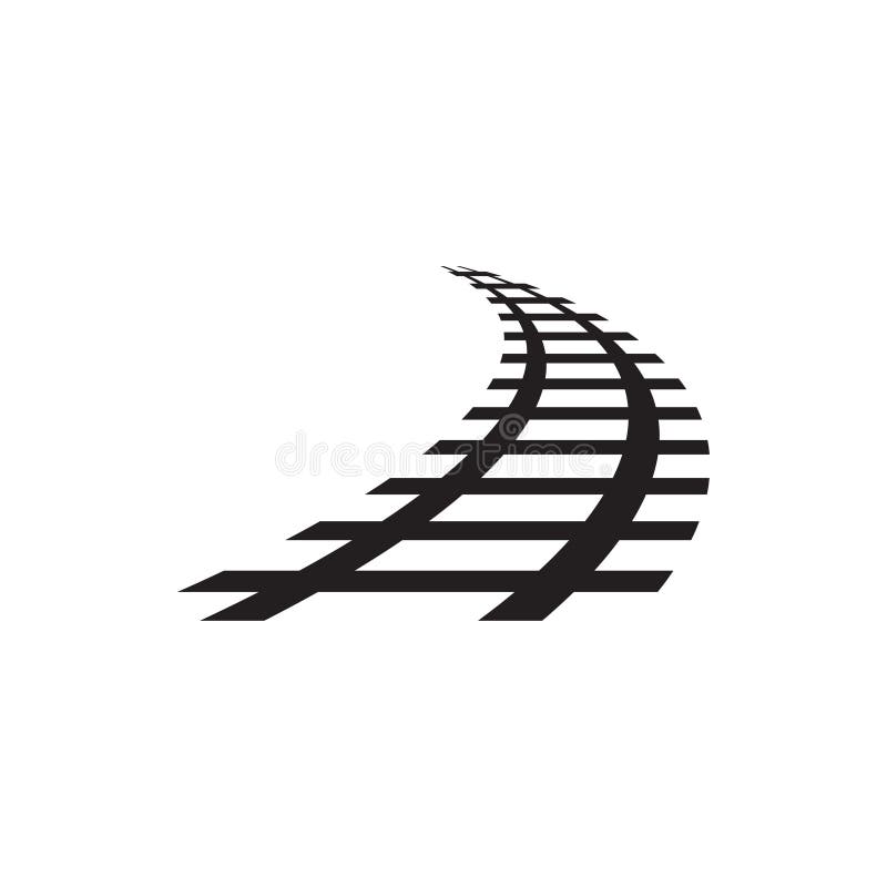 Railway Icon Set, Rails Symbol, Train Tracks Sign, Railroad Pictogram ...