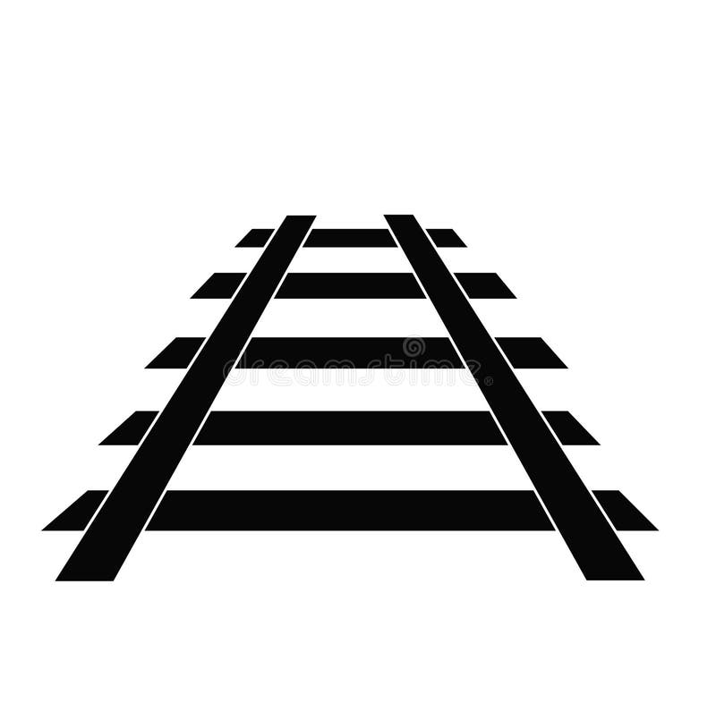 Railway Icon Flat. Illustration Isolated Sign Symbol Stock Vector ...