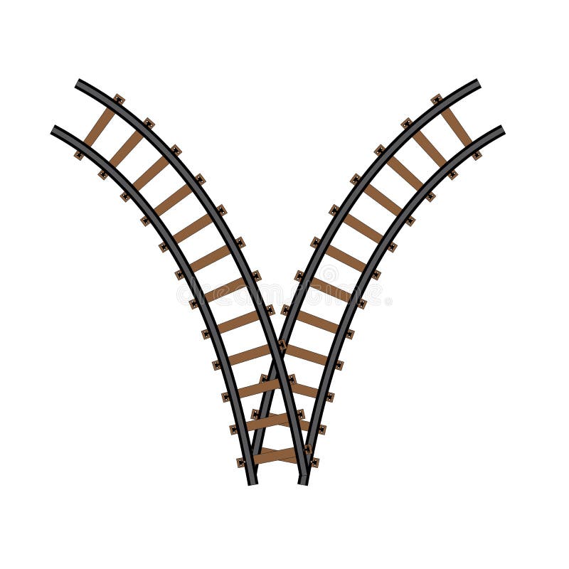 Railway Vector Illustration Eps Stock Vector - Illustration of journey ...