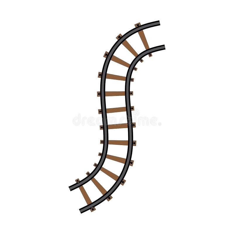 Railway Vector Illustration Eps Stock Vector - Illustration of rail ...