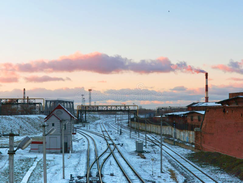 Railway infrastructure stock photo. Image of light, concept - 82543526