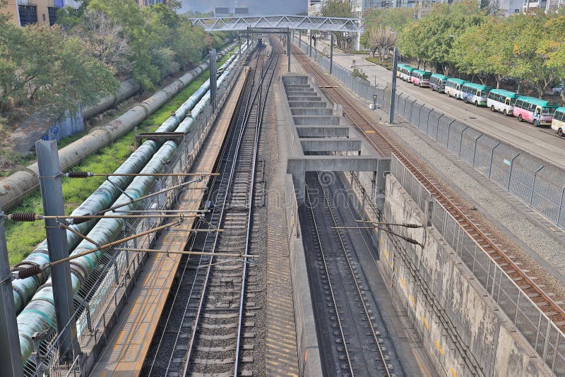 Railway of INTERCITY through TRAIN at Hk Editorial Stock Image - Image ...