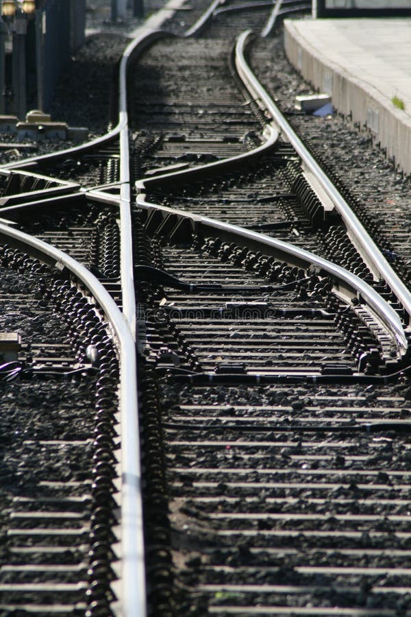 Railway junction stock photo. Image of closeup, railroad - 16708592