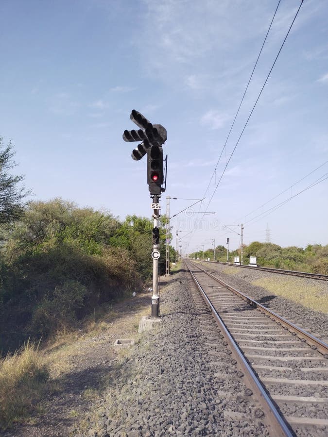 Railway light india stock image. Image of road, train - 217663451