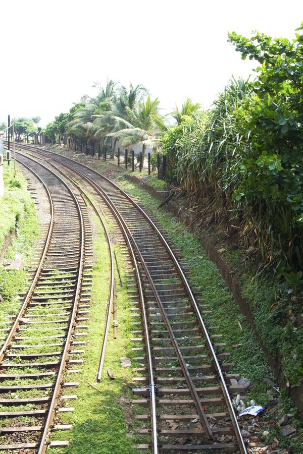 Railway line stock image. Image of railway, move, empty - 19613451