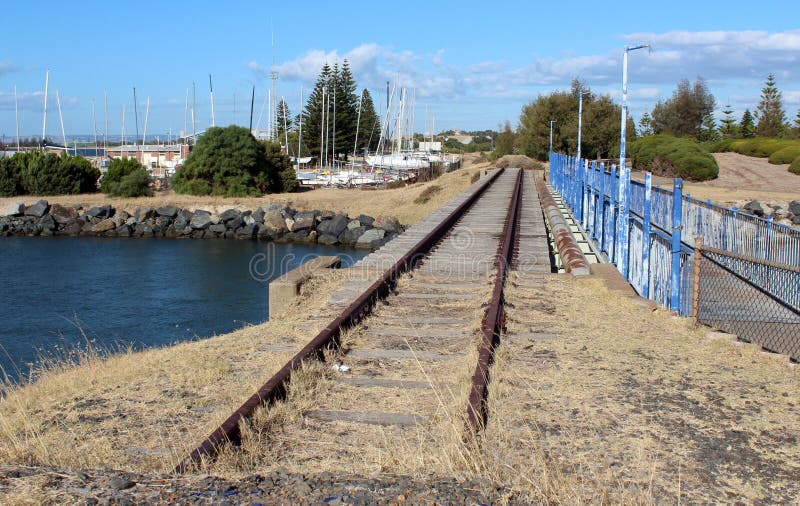 Railway Line To Nowhere stock photo. Image of iron, steak - 25130530
