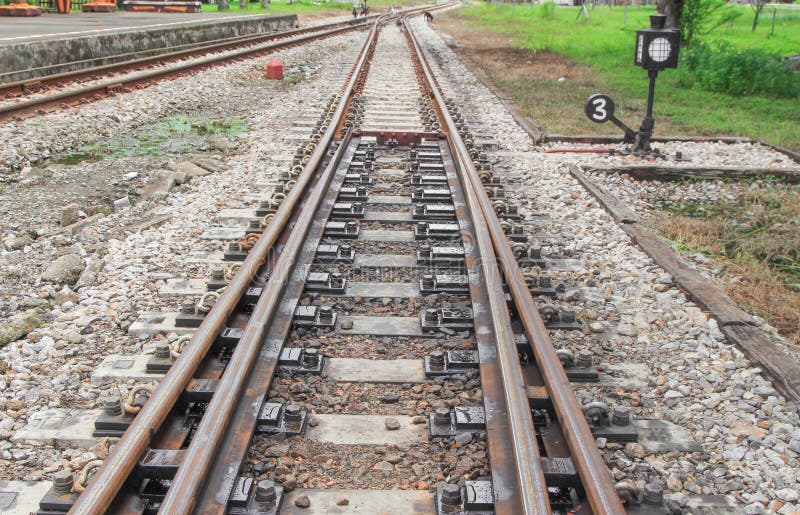 Railway line track classic stock photo. Image of bridge - 91002260