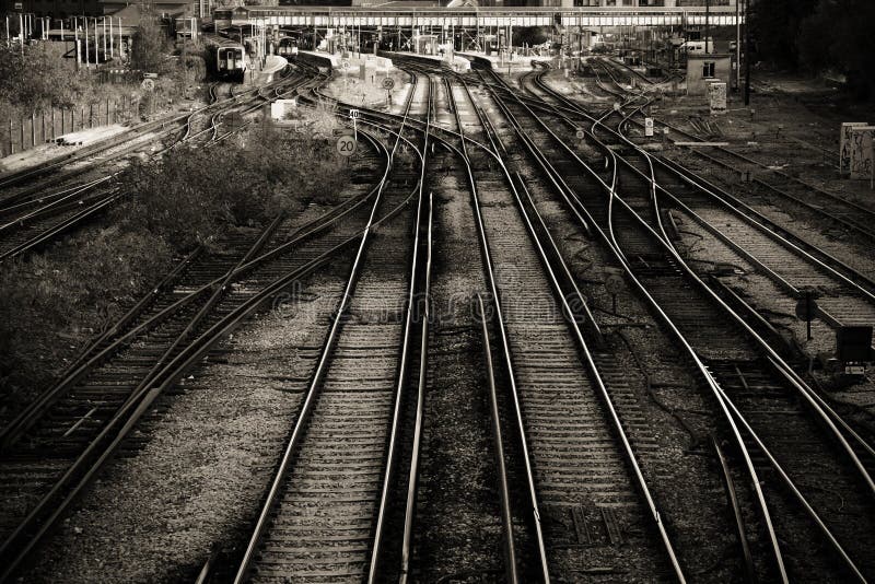 Railway Lines stock image. Image of guildford, rail, train - 1528171