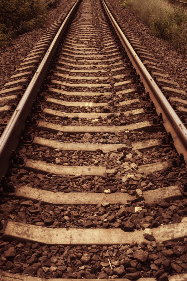 Railway lines stock image. Image of perspective, transport - 181100633