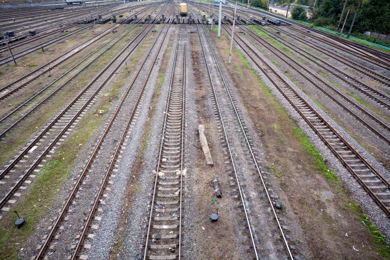 Railway lines stock photo. Image of line, rail, background - 34190572