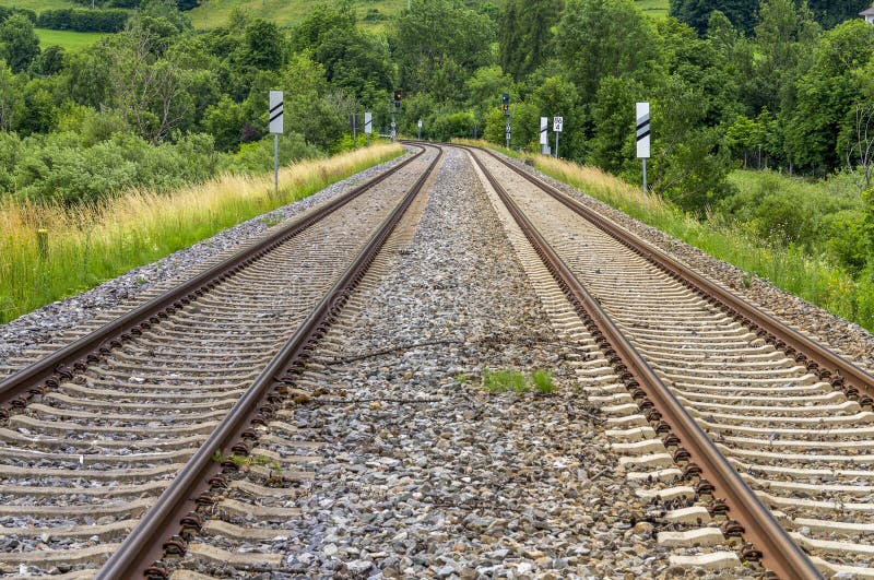 Railway lines stock photo. Image of line, rails, transportation - 232664562