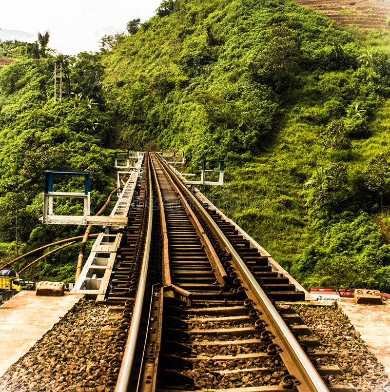 Railway stock photo. Image of landscapes, railway, nagreg - 90140012