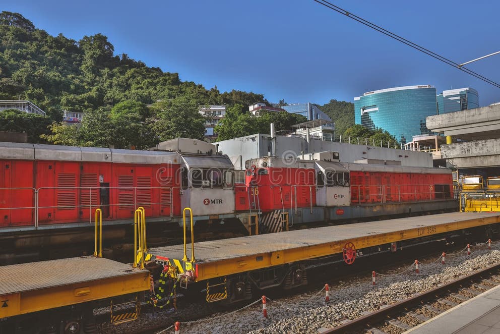 The Railway Maintenance Train at Shatin Sdtation 21 Dec 2022 Editorial Image - Image of ...