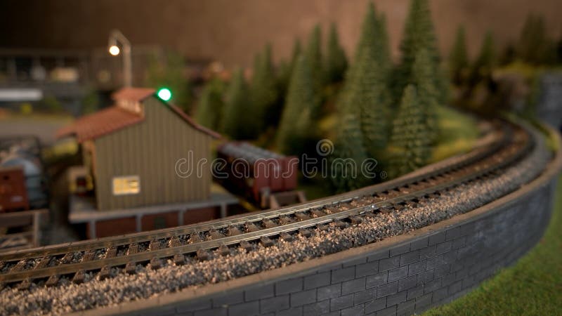 Railway model replica. stock photo. Image of carriage - 201443380