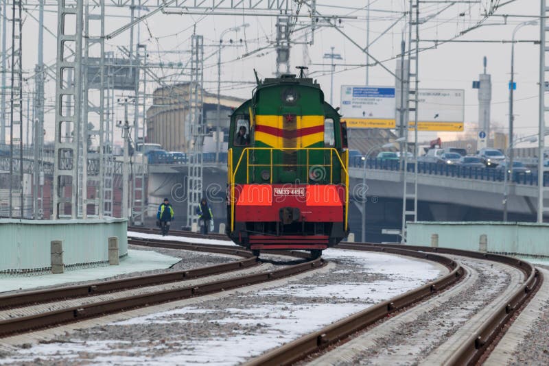 Railway in Moscow editorial photography. Image of moscow - 67328762