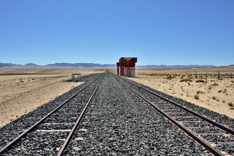 Railway, Namibia, Africa stock image. Image of lines - 67799213