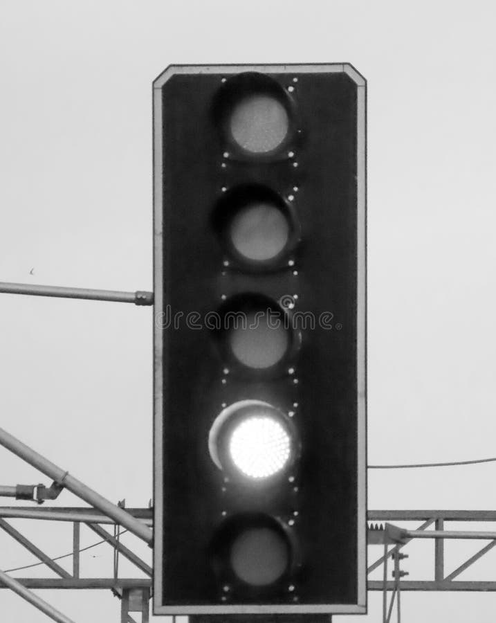 Railway Network Signaling System and Lights Stock Photo - Image of ...