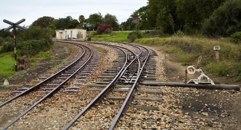 Railway stock image. Image of scene, pathway, speed, rusty - 33535259