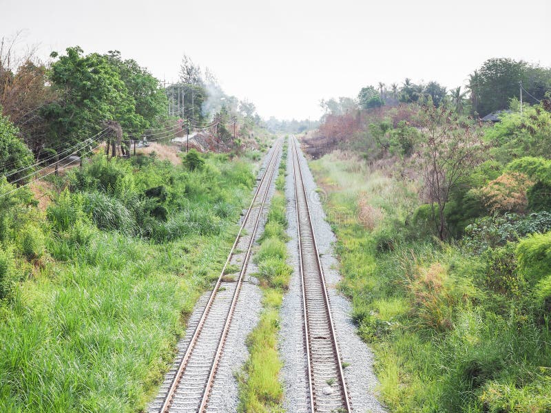 Railway stock photo. Image of locomotion, travel, parallels - 71445972