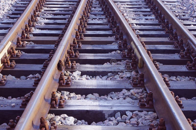 Railway stock photo. Image of track, aged, snow, railway - 33235410