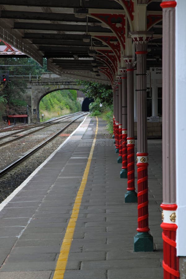 Railway Platform stock photo. Image of pillar, halt, victorian - 11853098