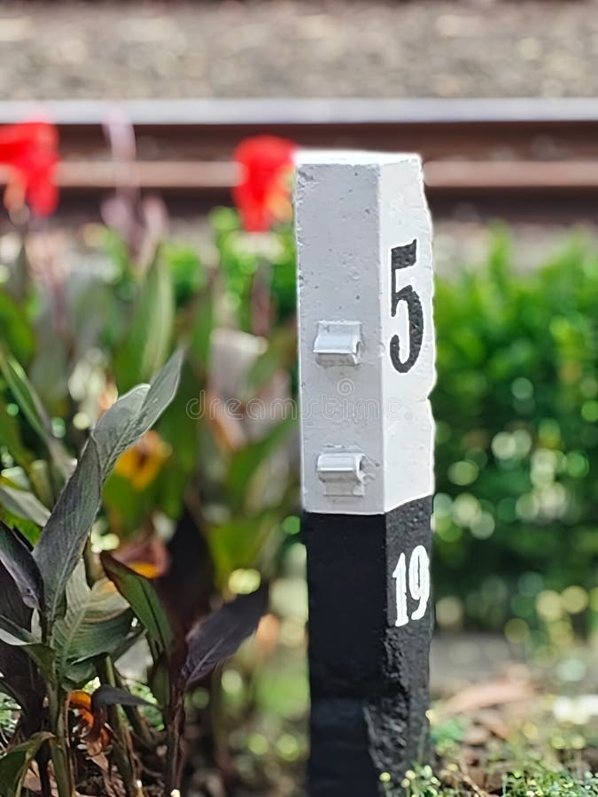 Railway Platform Number: a Close-up View Stock Image - Image of view ...